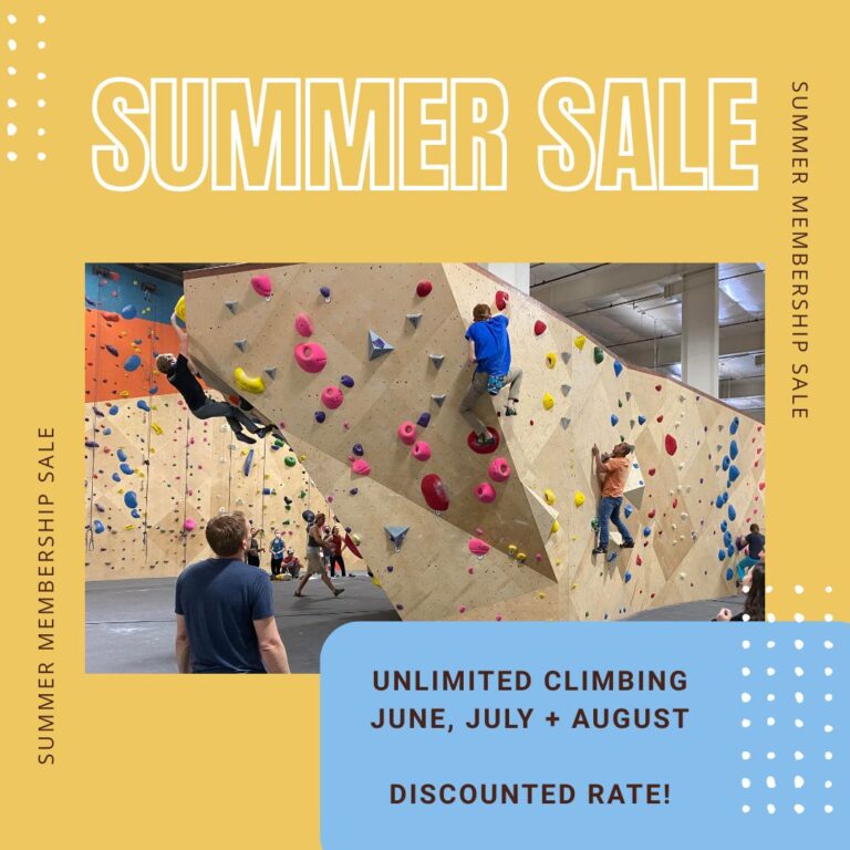Summer Membership Sale is on now! - High Steppe Climbing Center